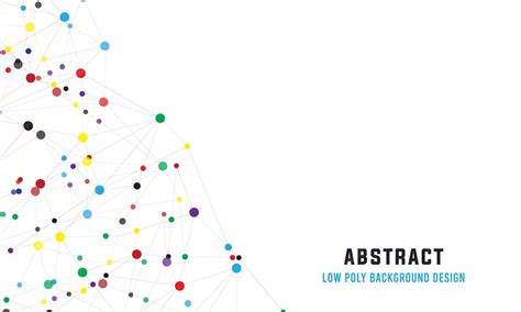 Premium Vector Colorful Dot Network Lines Social Media White Banner