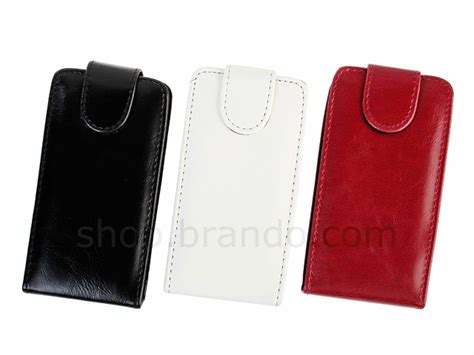 Nokia E5 Fashionable Flip Top Leather Case
