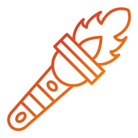 Torch Generic Gradient Outline Icon