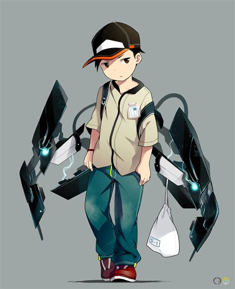 Safebooru 1boy Baseball Cap Black Hair Brown Eyes Full Body Grey