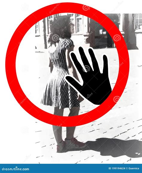 Stop Sexual Harassment Sign Vintage Grunge Stock Illustration Illustration Of Cruel
