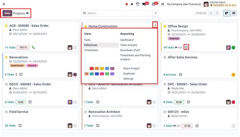 An Overview Of The Odoo 18 Project Module