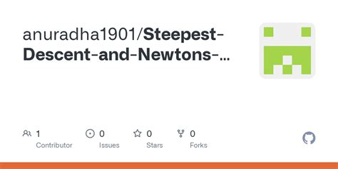 Github Anuradha1901steepest Descent And Newtons Line Search