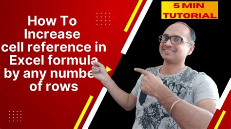 How To Increment Excel Cell Reference By Any Number Youtube