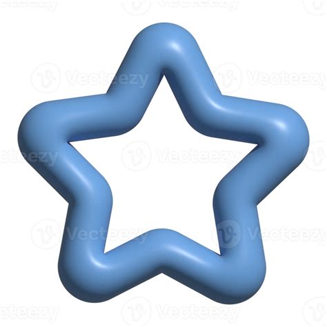 3d Cute Star 28633533 Png