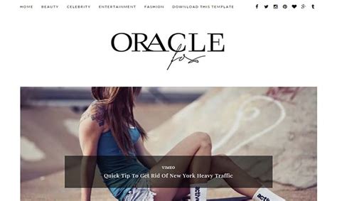 oracle blogger template