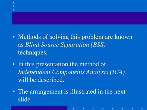 Ppt Blind Source Separation By Independent Components Analysis Powerpoint Presentation Id