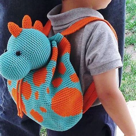 Dino Backpack Crochet Pattern By Chabegs Knitting Patterns Crochet