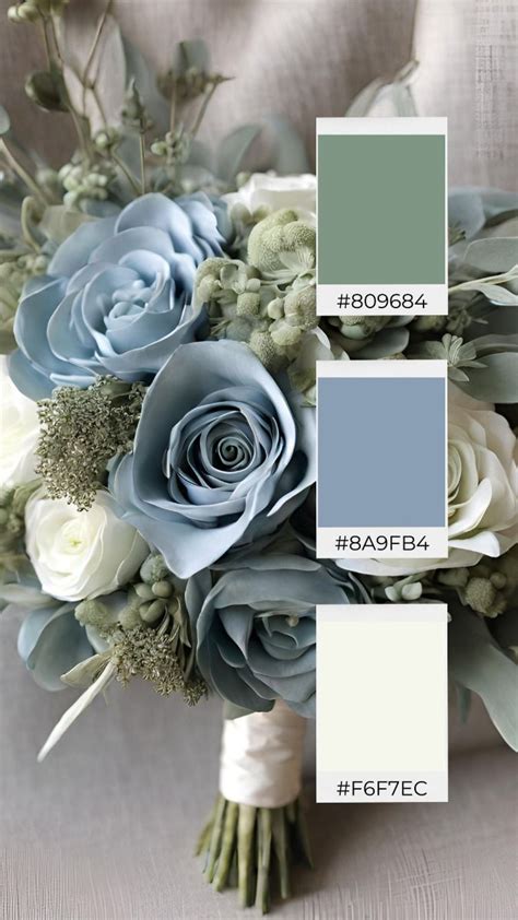 Beautiful Dusty Blue And Sage Green Wedding Color Ideas To Help Inspire