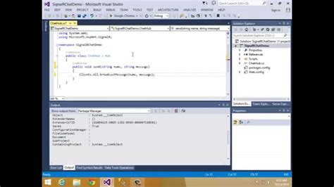simple real time chat in asp and signalr youtube