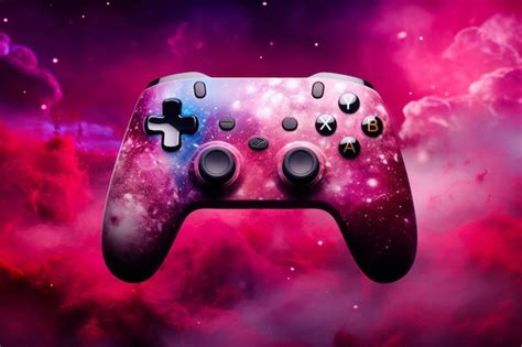 Premium Photo Console Cascade Cosmos Gaming Background Photo