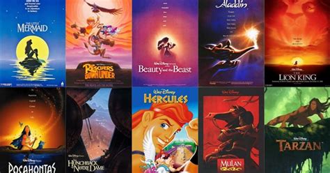 Animated Movies Of The 1990s