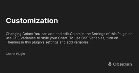 Customization Charts Plugin