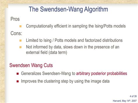 Ppt Hierarchical Image Motion Segmentation Using Swendsen Wang Cuts Powerpoint Presentation