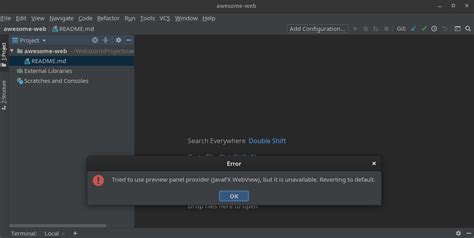 How To Fix “tried To Use Preview Panel Provider Javafx Webview