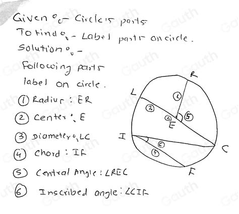 solved learning task no 1 directions label the parts of [geometry] gauthmath