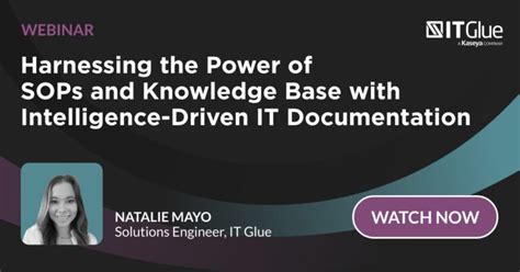 Webinar Harnessing The Power Of Sops And Knowledge Base With Intelligence Driven It