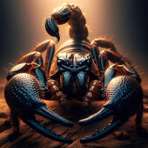 Scorpions Live In Their Natural Habitat Premium Ai Generated Image
