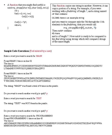 Solved Write A C Program For Word Search Of File Must Use Chegg