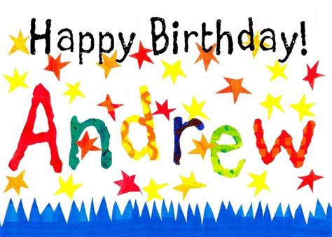 Personalized Birthday Cards For Andrew Happy Birthday Asher Happy