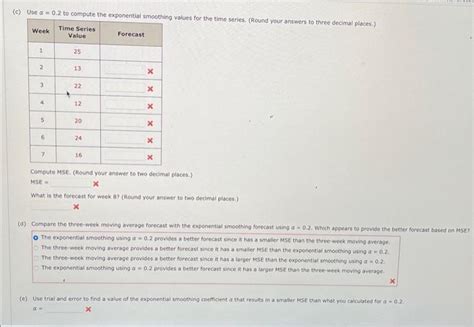 Solved Consider The Following Time Series Data A Chegg Com