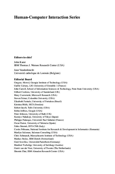 Pdf Human Centered Software Engineering Marco Winckler