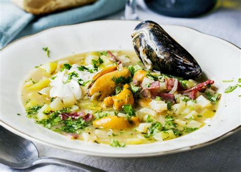 Clam Chowder Musselsoppa Från Usa