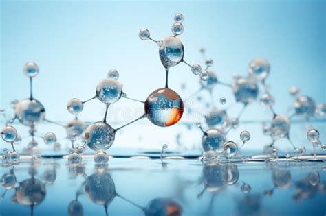 Abstract Molecular Structure Visualization Background Illustration