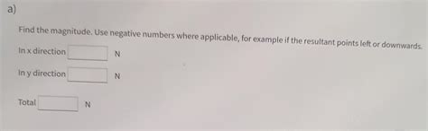 Solved For The Co Planar Force System Shown Below Determine