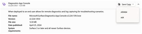 使用 surface 诊断工具包商用版运行命令行应用控制台 surface microsoft learn