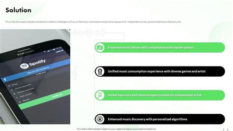 Solution Business Model Of Spotify Ppt File Infographics Bmc Ss Ppt Template