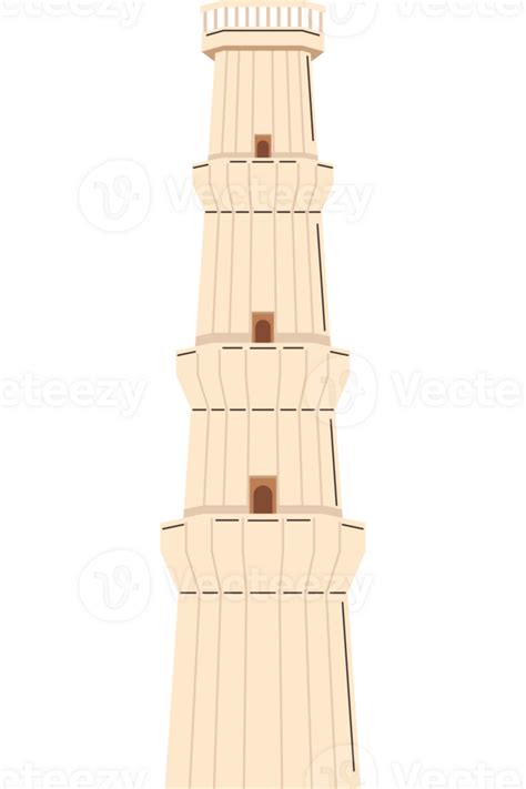Indian Qutab Minar Landmark Icon 24600390 Png