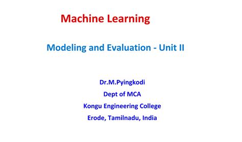 Machine Learning Model Evaluation Methods Pdf