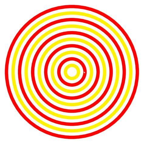Drawing Concentric Circles With Alternating Colors By Means Of Foreach