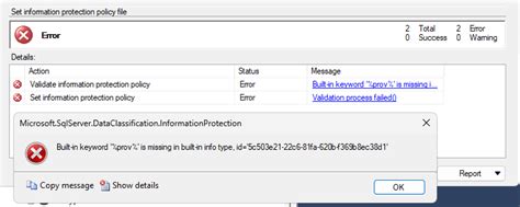 Editing Information Protection Policyjson And Reload From Ssms