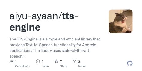 GitHub Aiyu Ayaan Tts Engine The TTS Engine Is A Simple And Efficient Library That Provides