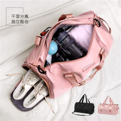 健身包女高级感干湿分离小号瑜伽包旅行包2021新款潮手提运动包 虎窝淘