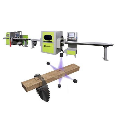 Automatic Wood Defect Optimizing Saw System With Defect Scanner Wood