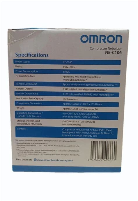 Portable Omron Compressor Nebulizer For Clinical Purpose Size Compact At Piece In Varanasi
