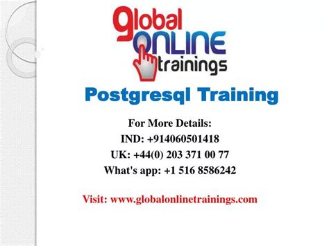 Ppt Postgre Sqltraining Ppt Free Online Powerpoint Presentation Free
