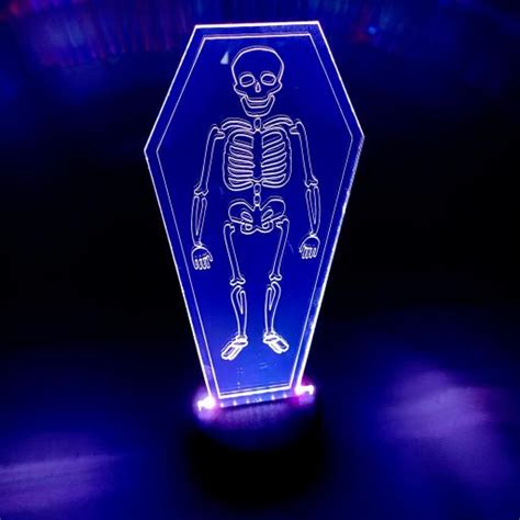 Skeleton Halloween Led Mirror Light Puffin Plastics