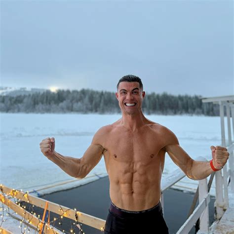 Cristiano Ronaldo Posts Shirtless Photo In The Snow For Christmas Us