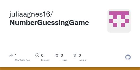 GitHub Juliaagnes NumberGuessingGame
