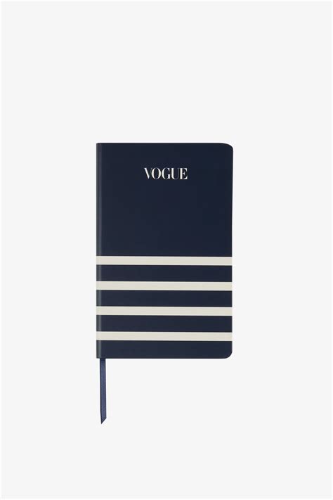 Vogue Notebook Striped Navy Vogue Collection