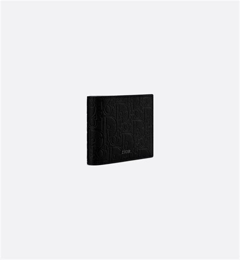 Bifold Wallet Black Dior Gravity Leather Dior