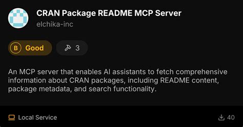 Cran Package Readme Mcp Server Mcp · Lobehub