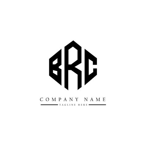 Brc Letter Logo Design With Polygon Shape Brc Polygon And Cube Shape