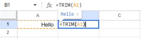 Trim Function In Excel