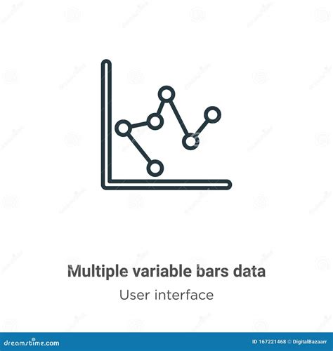 multiple variable vertical bars icon from user interface outline collection thin line multiple