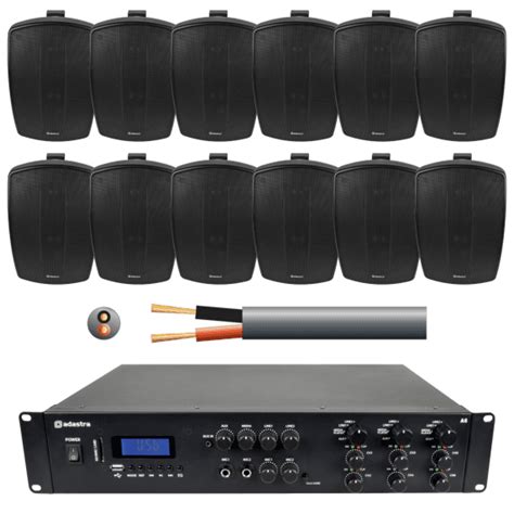 Multi Zone Bluetooth Music System With Premium Indoor Outdoor Speakers Wall Mount Clb Audio